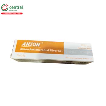 Anson Antimicrobial Silver Gel 20g - Chăm sóc vết bỏng, vết cắt, loét