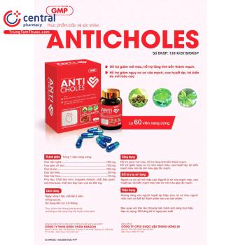 [CHÍNH HÃNG] Anti Choles ngăn ngừa hình thành xơ vữa thành mạch