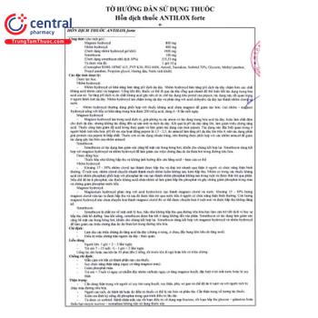 [CHÍNH HÃNG] Thuốc Antilox Forte điều trị trào ngược dạ dày-thực quản