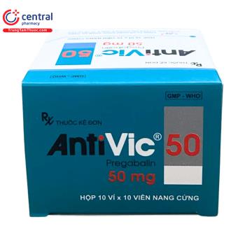 [CHÍNH HÃNG] Thuốc Antivic 50 - trị đau dây thần kinh, ngừa động kinh