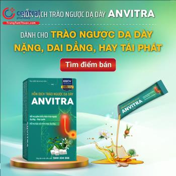 [CHÍNH HÃNG] Hỗn dịch trào ngược dạ dày Anvitra xanh