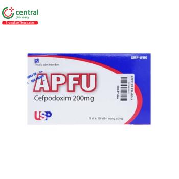 Thuốc Apfu 200mg - Điều trị nhiễm khuẩn hô hấp dưới thể nhẹ đến vừa