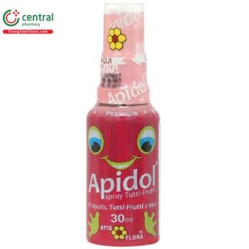 Xịt họng Keo ong Apidol Spray Tutti-Fruitti -Kháng khuẩn đường hô hấp