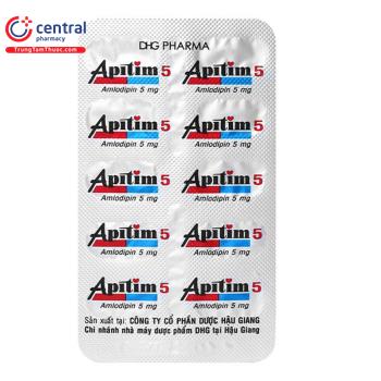 Thuốc Apitim 5 - Thuốc điều trị tăng huyết áp, đau thắt ngực hiệu quả