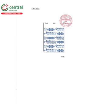 Thuốc Apotel Plus giảm đau, hạ sốt sau phẫu thuật và ung thư