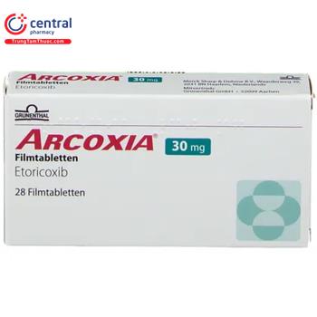 [CHÍNH HÃNG] Thuốc Arcoxia 30mg - Trị đau xương khớp, gout cấp