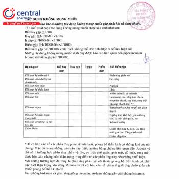 [CHÍNH HÃNG] Thuốc Arduan 4mg - Thuốc có tác dụng gây tê, gây mê