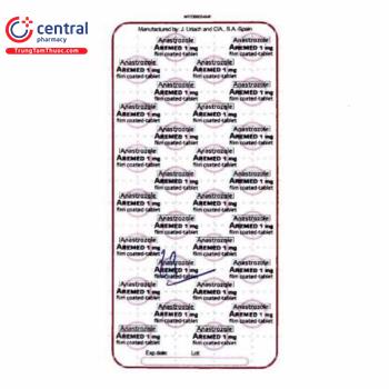Thuốc Aremed 1mg Film Coated Tablet - Điều trị ung thư vú hiệu quả