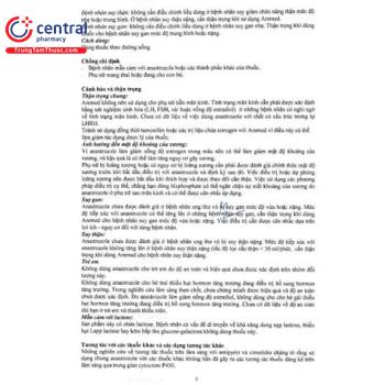 Thuốc Aremed 1mg Film Coated Tablet - Điều trị ung thư vú hiệu quả