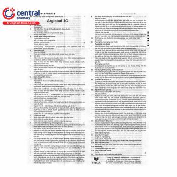 Thuốc Argistad 1G Stella - điều trị suy gan, viêm gan, gan nhiễm mỡ