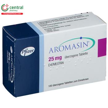 Thuốc Aromasin 25mg điều trị ung thư vú trên phụ nữ mãn kinh