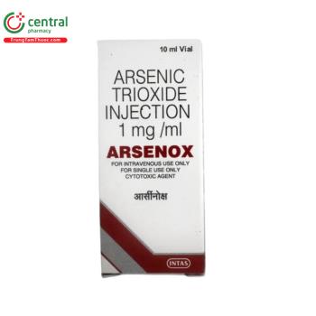 Thuốc Arsenox 1mg/ml Arsenic trioxide điều trị bạch cầu nguyên bào lympho