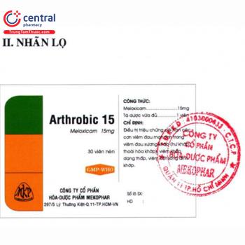 [CHÍNH HÃNG] Thuốc Arthrobic 15 Mekophar giảm đau xương khớp