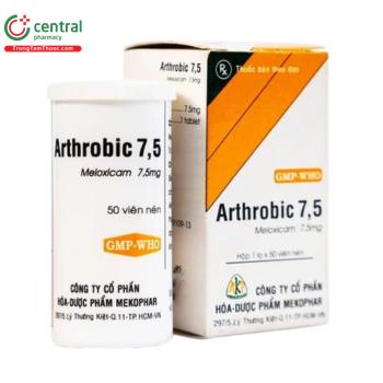 Thuốc Arthrobic 7.5mg Mekophar - Giảm đau kháng viêm các bệnh xương khớp