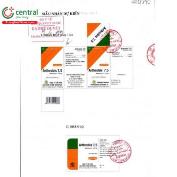 Thuốc Arthrobic 7.5mg Mekophar - Giảm đau kháng viêm các bệnh xương khớp