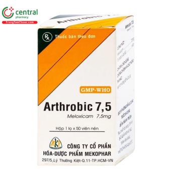 Thuốc Arthrobic 7.5mg Mekophar - Giảm đau kháng viêm các bệnh xương khớp