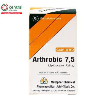 Thuốc Arthrobic 7.5mg Mekophar - Giảm đau kháng viêm các bệnh xương khớp