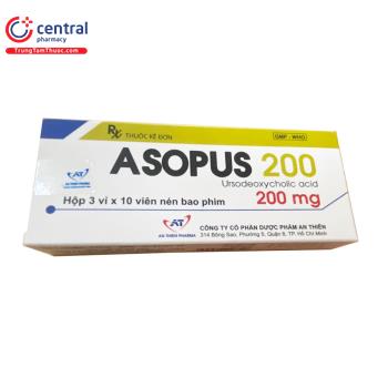 [CHÍNH HÃNG] Thuốc Asopus 200 điều trị chứng xơ gan và sỏi mật