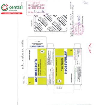 Thuốc Asthmastop 5 dự phòng và điều trị hen phế quản mãn tính, viêm mũi ...