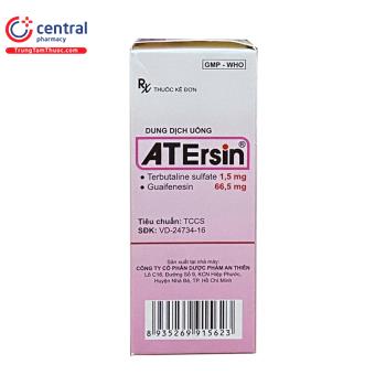 [CHÍNH HÃNG] Thuốc Atersin (Chai 60ml) - Điều trị dứt điểm ho