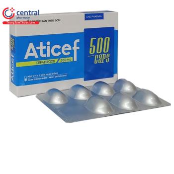 Thuốc Aticef 500mg (Cefadroxil) Dược Hậu Giang: điều trị nhiễm khuẩn