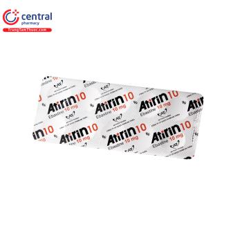 Thuốc Atirin 10 - Xóa tan tình trạng viêm mũi dị ứng và nổi mày đay