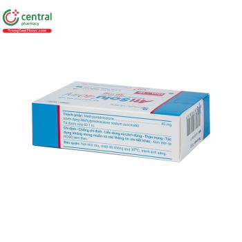 Thuốc Atisolu 40 inj chống viêm, dị ứng, ức chế miễn dịch