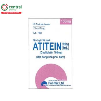 Thuốc Atitein Inj 100mg - Điều trị bệnh ung thư đại tràng di căn