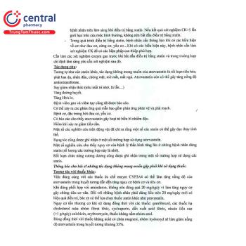 [CHÍNH HÃNG] Thuốc Atoris 10mg - Thuốc có tác dụng hạ mỡ máu