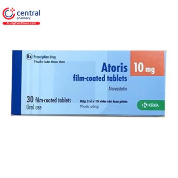 [CHÍNH HÃNG] Thuốc Atoris 10mg - Thuốc có tác dụng hạ mỡ máu
