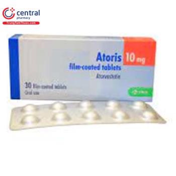 [CHÍNH HÃNG] Thuốc Atoris 10mg - Thuốc có tác dụng hạ mỡ máu