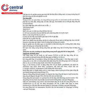 [CHÍNH HÃNG] Thuốc Atoris 20mg giảm thiểu nguy cơ mắc bệnh tim mạch