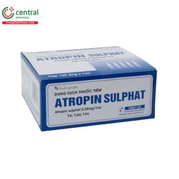 Thuốc tiêm Atropin Sulphat HD Pharma (Hải Dương) chống co thắt cơ trơn