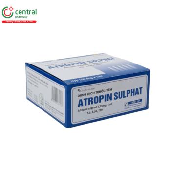 Thuốc tiêm Atropin Sulphat HD Pharma (Hải Dương) chống co thắt cơ trơn