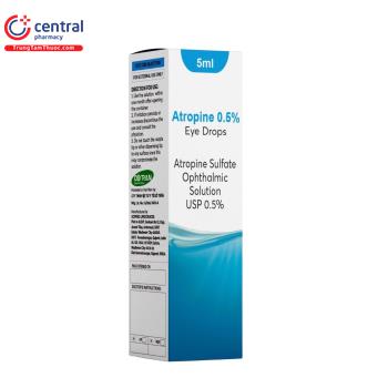 Atropine SCIPREC 0.5 % 5ml - Sử dụng trong khám tật khúc xạ ở trẻ em