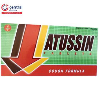 [CHÍNH HÃNG] Thuốc Atussin Tablets đặc trị ho nhanh chóng