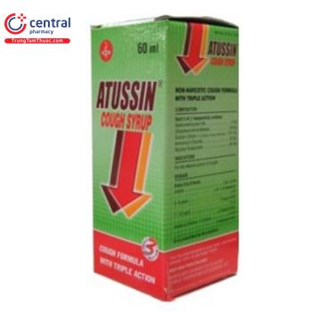 [CHÍNH HÃNG] Thuốc Atussin Siro Ho 60ml: tác dụng và giá bán