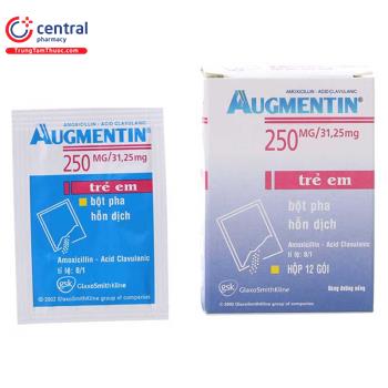 Thuốc Augmentin 250mg/31,25mg: tác dụng và hướng dẫn sử dụng