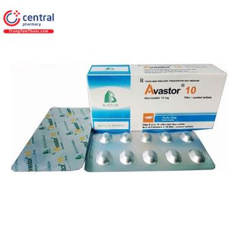 [CHÍNH HÃNG] Thuốc Avastor 10mg - Thuốc có tác dụng hạ mỡ máu