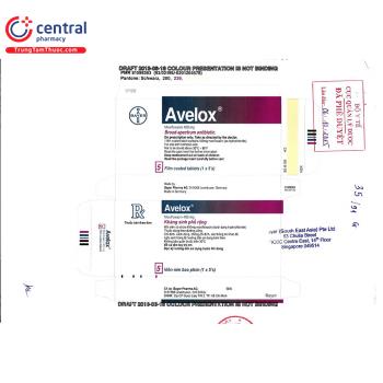 Thuốc Avelox 400mg điều trị nhiễm khuẩn đường hô hấp và da