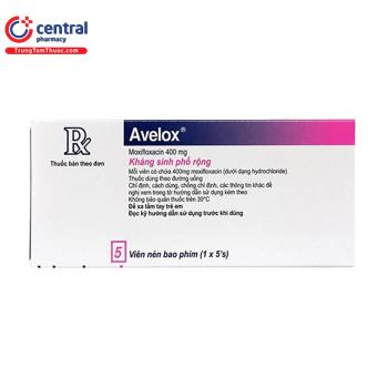 Thuốc Avelox 400mg điều trị nhiễm khuẩn đường hô hấp và da