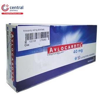 [CHÍNH HÃNG] Thuốc Avlocardyl 40mg điều trị dài ngày tăng huyết áp