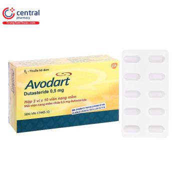 [CHÍNH HÃNG] Thuốc Avodart 0,5mg trị phì đại tuyến tiền liệt