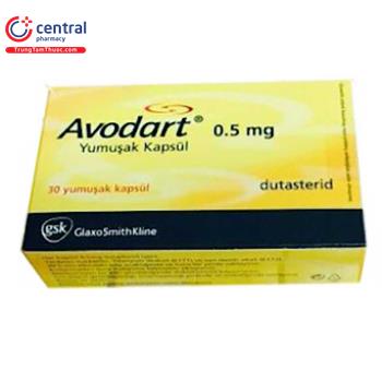 [CHÍNH HÃNG] Thuốc Avodart 0,5mg trị phì đại tuyến tiền liệt