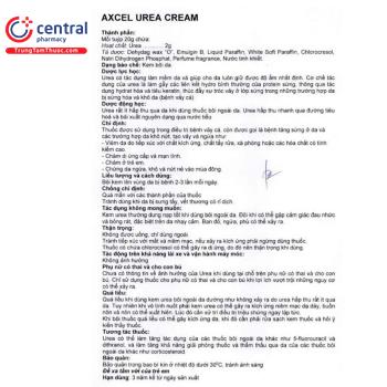 [CHÍNH HÃNG] Thuốc Axcel Urea Cream - Hiệu quả trong điều trị viêm da