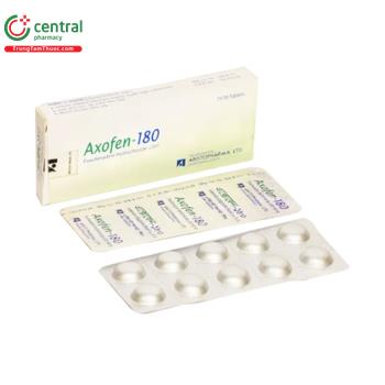 Thuốc Axofen-180 Tablet điều trị mề đay, viêm mũi dị ứng