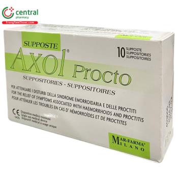 Axol Procto - Giảm đau, cải thiện tình trạng trĩ nội, trĩ ngoại