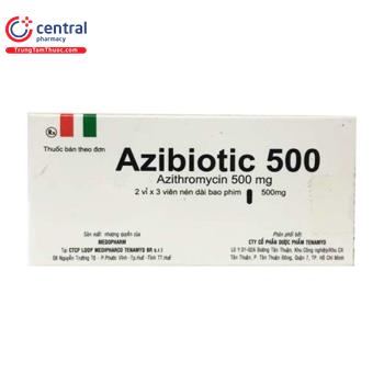 Thuốc AziBiotic 500 - Thuốc điều trị các bệnh do vi khuẩn