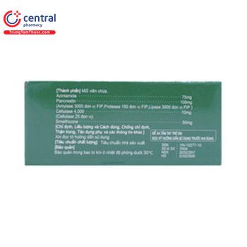 Thuốc Azintal Forte (Hộp 10 vỉ x 10 viên): tác dụng, liều dùng