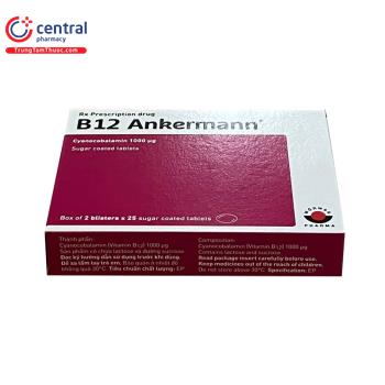 [CHÍNH HÃNG] Thuốc B12 Ankermann điều trị thiếu hụt vitamin B12